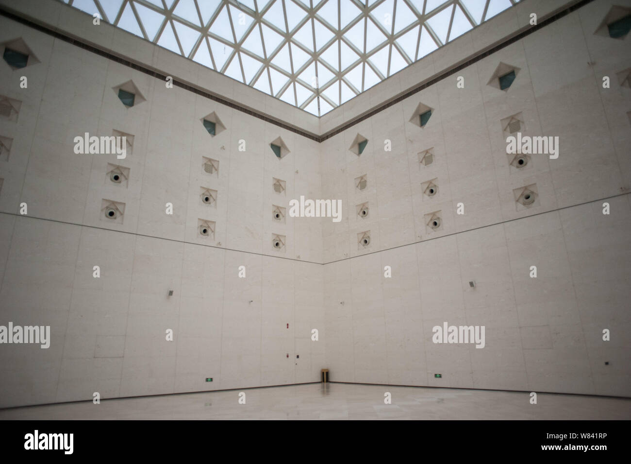 Interior view of the Dachang Muslim Cultural Center in Dachang Hui ...