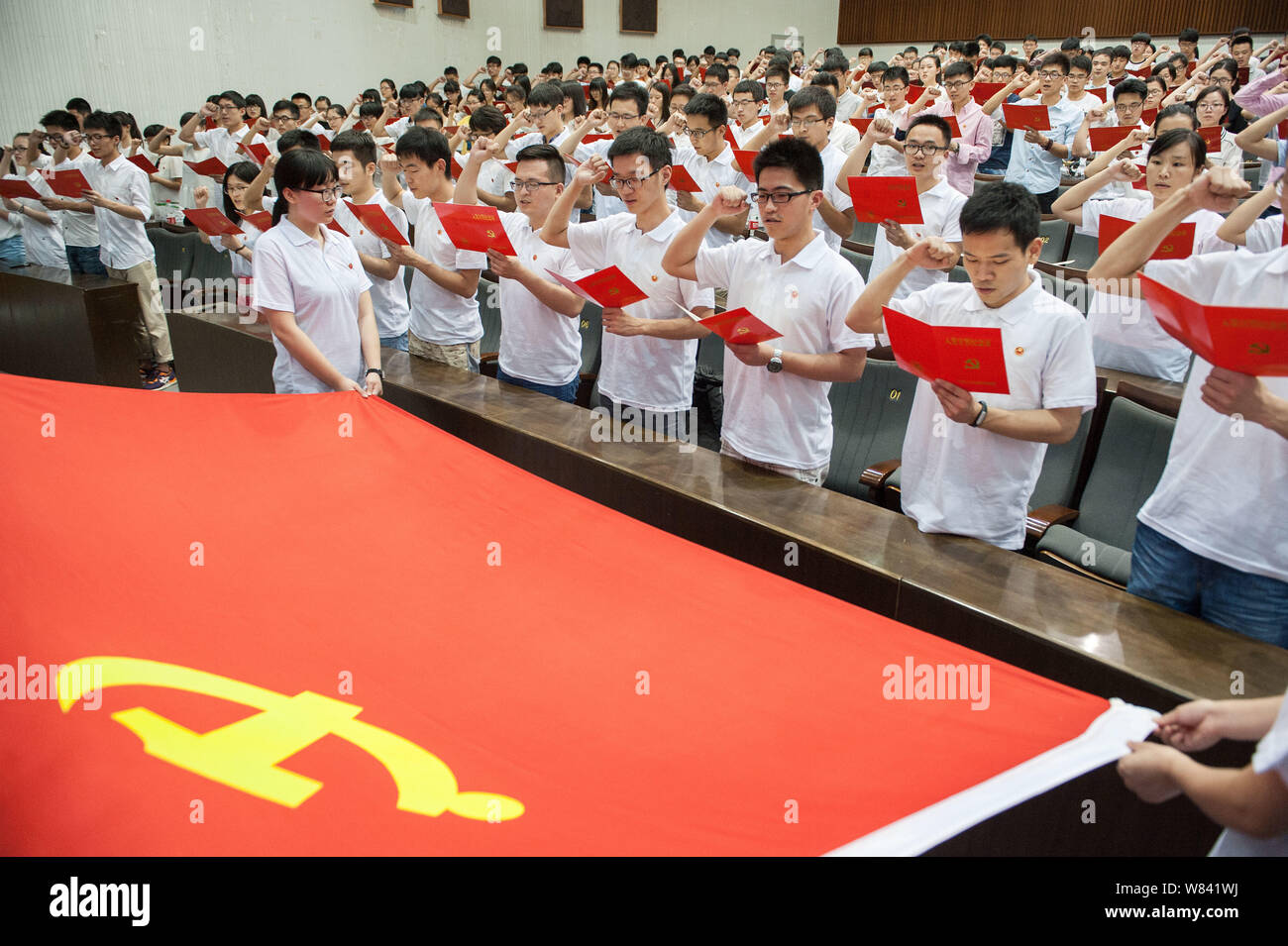 Young Communist Party Members China High Resolution Stock Photography ...