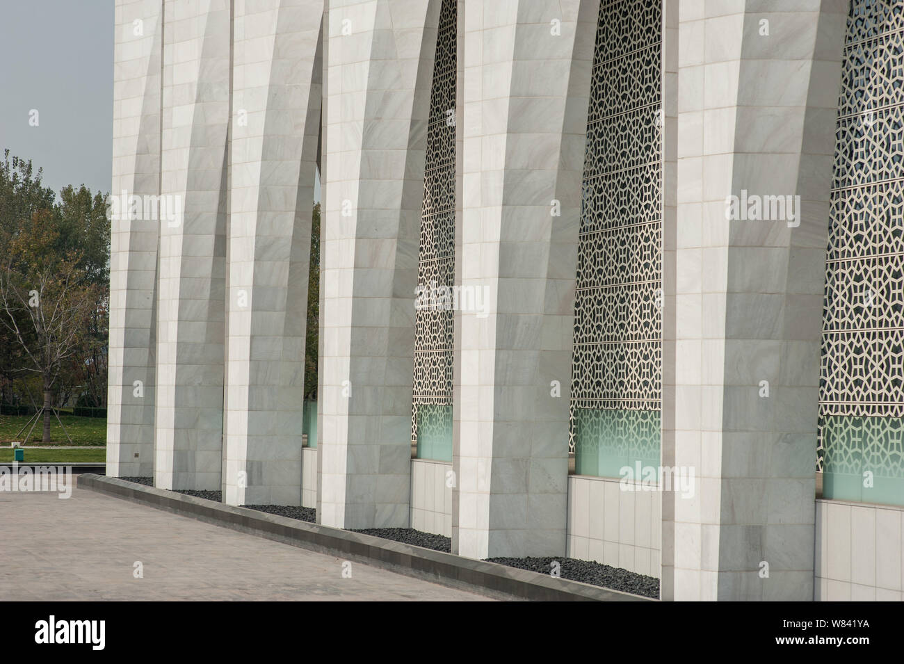 View of the Dachang Muslim Cultural Center in Dachang Hui Autonomous ...