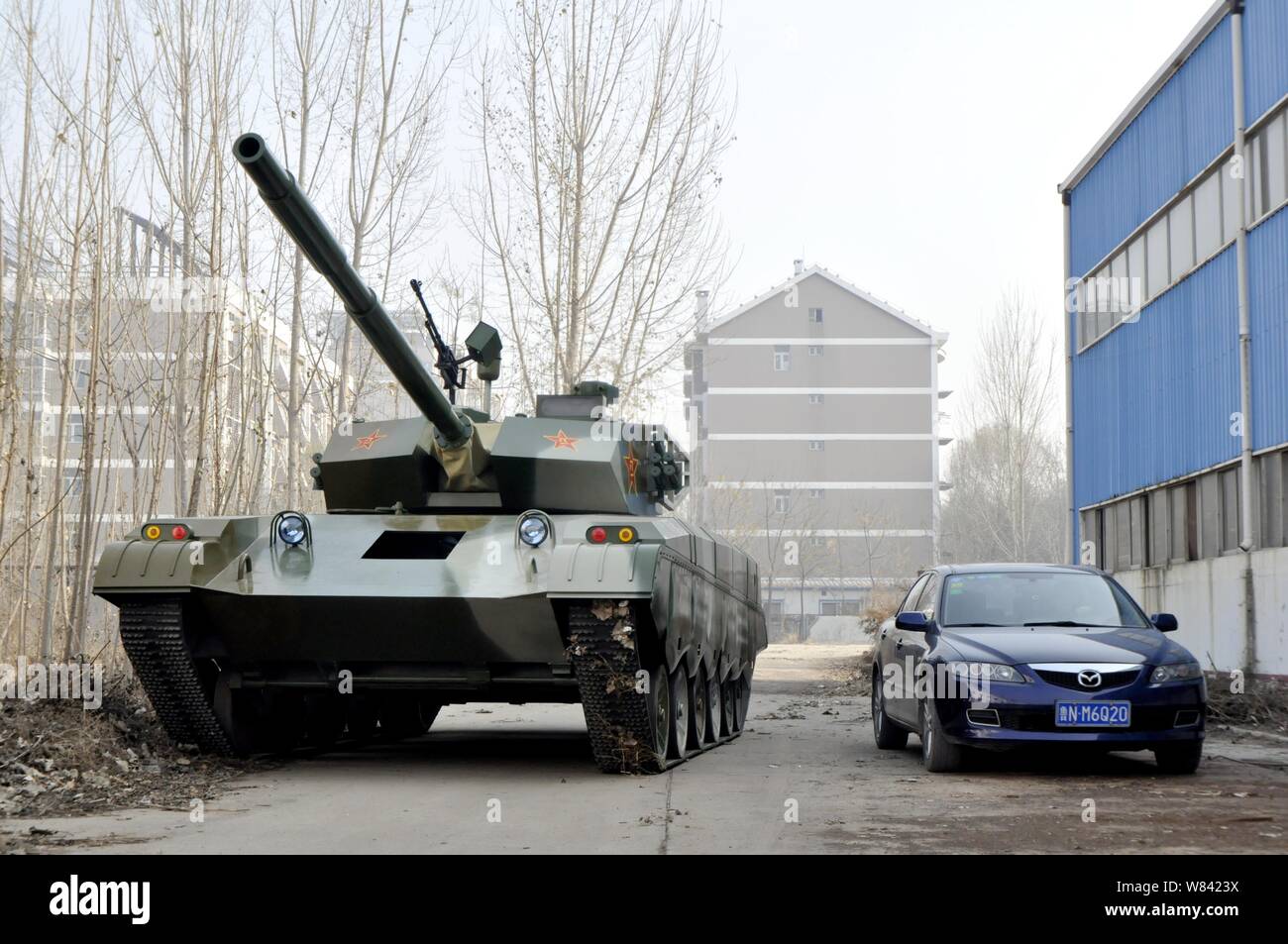 A replica of Chinese PLA's (People's Liberation Army) Type 99 tank is ...