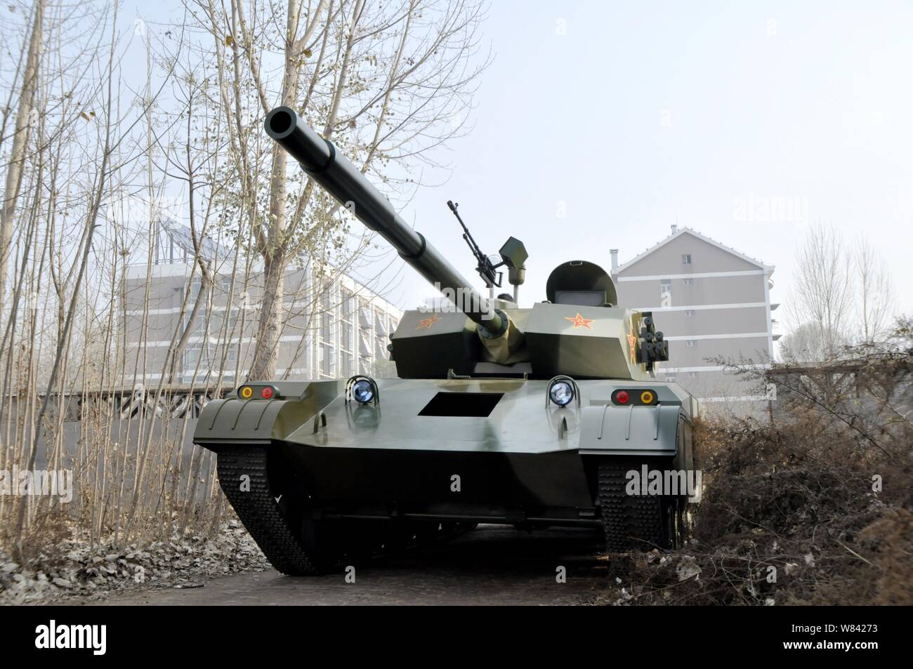 A replica of Chinese PLA's (People's Liberation Army) Type 99 tank is ...