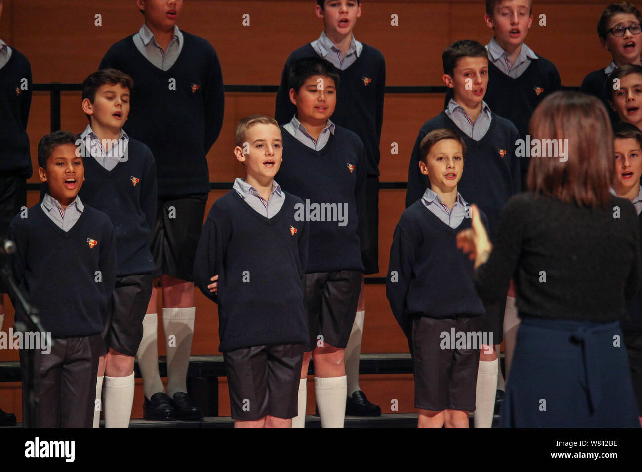 Boys of "The Little Singers of Paris" choir, literally "Little Singers ...