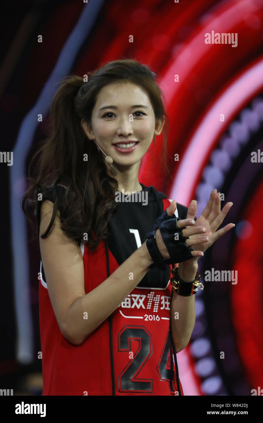 Taiwanese model and actress Lin Chi-ling attends a gala for the Tmall 11.11 Global Shopping ...
