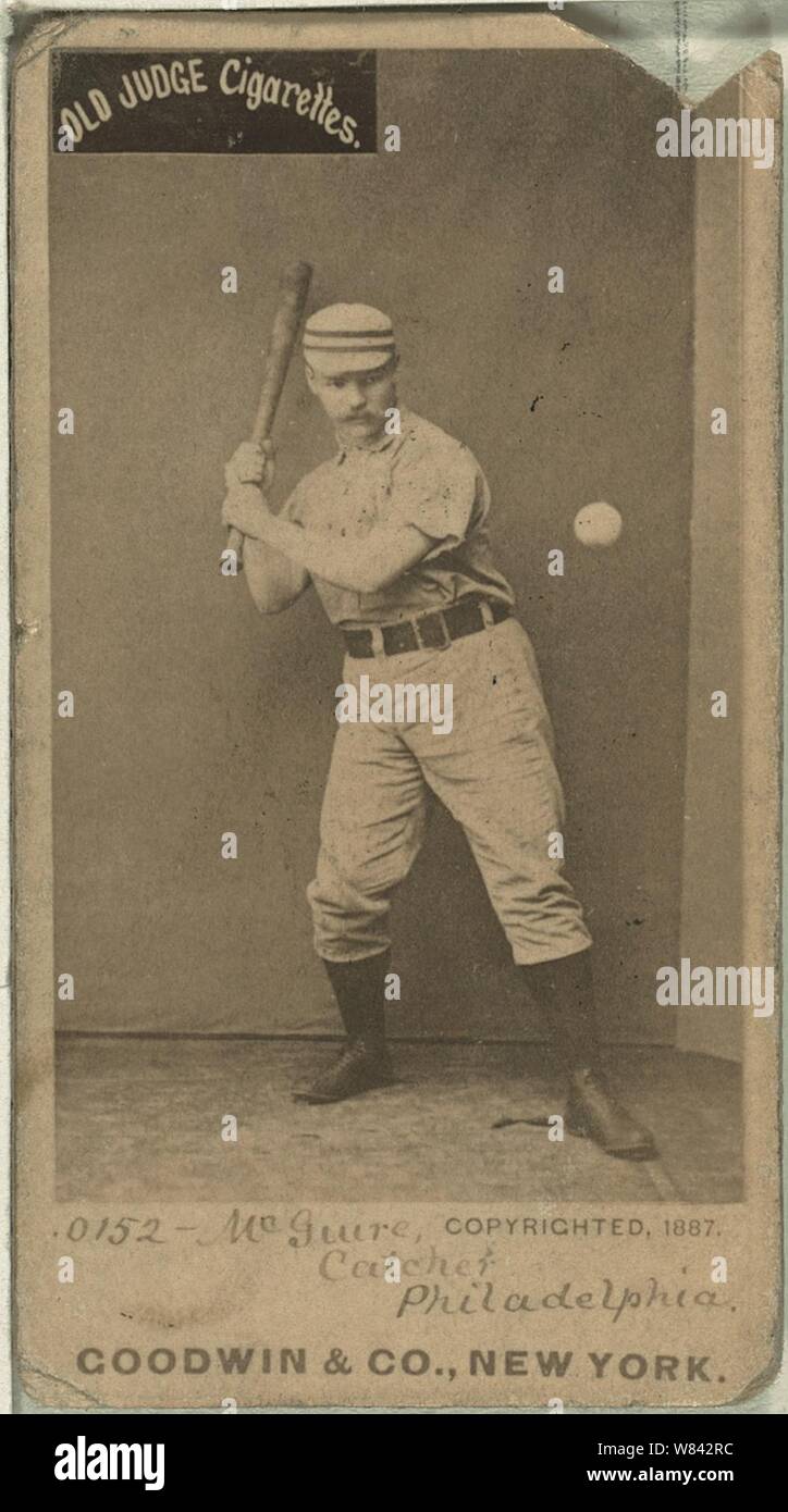 Deacon McGuire, Philadelphia Quakers, baseball card portrait Stock ...