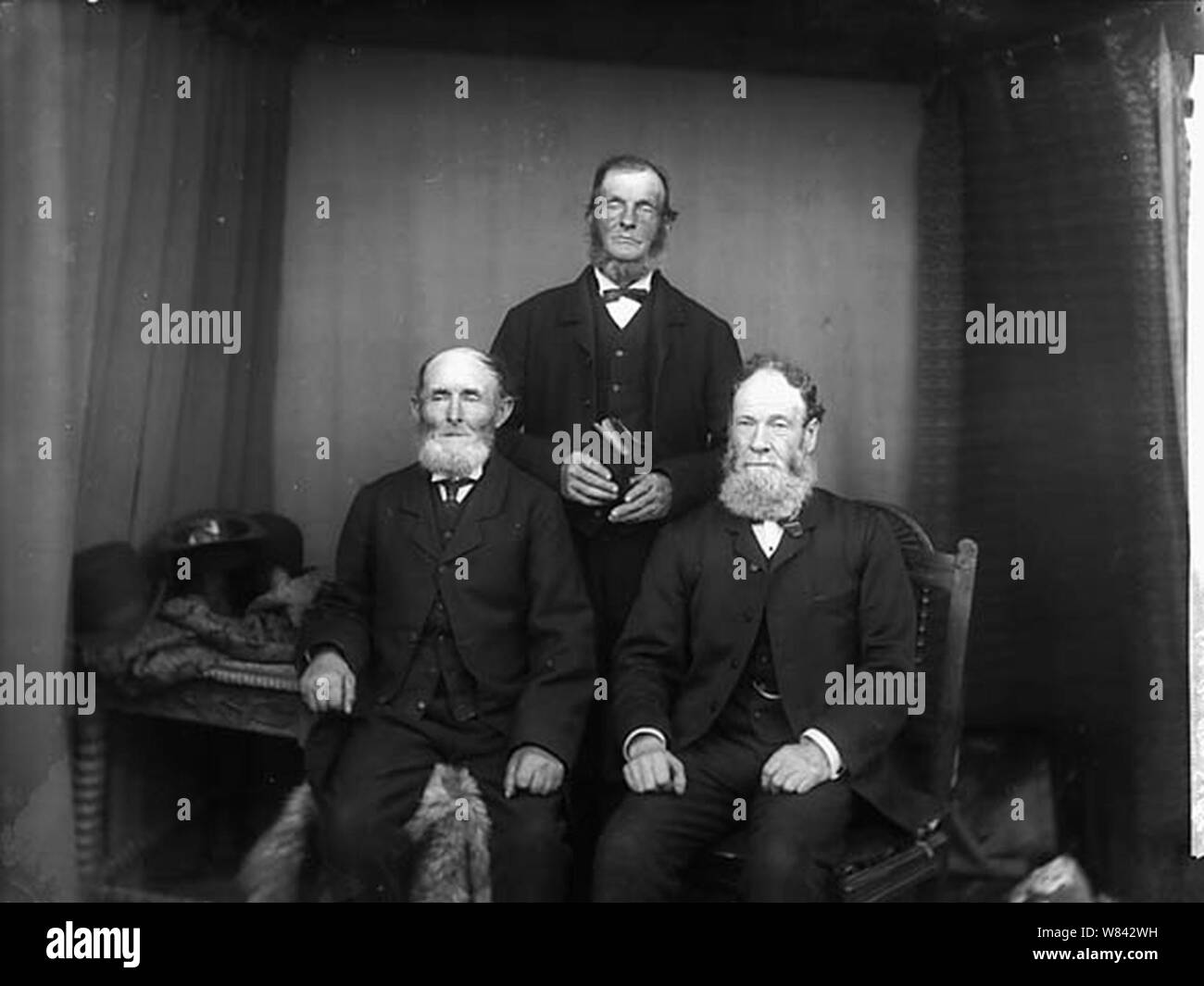 Deacons of the Calvinistic Methodist Chapel Y Gyffylliog Stock Photo ...