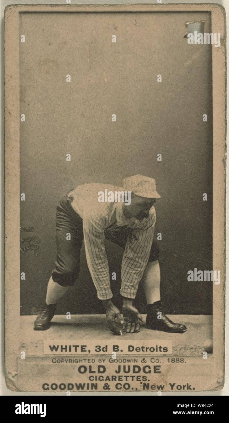 Deacon White, Detroit Wolverines, baseball card portrait Stock Photo ...