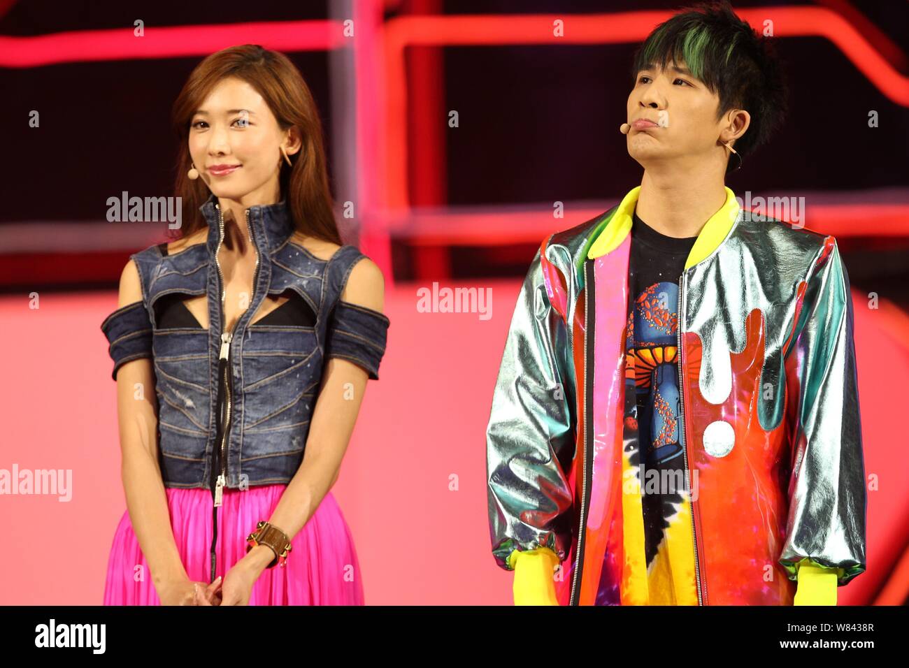 Taiwanese model and actress Lin Chi-ling, left, and Chinese singer ...
