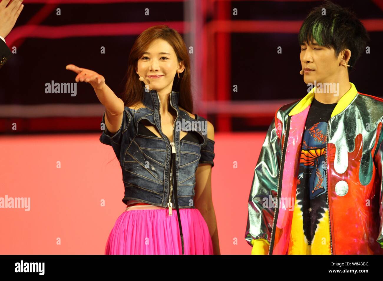 Taiwanese model and actress Lin Chi-ling, left, and Chinese singer ...