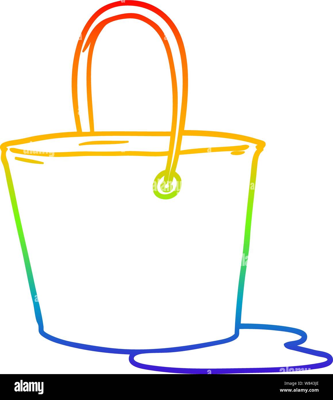 Freehand drawn cartoon bucket water hi-res stock photography and images ...