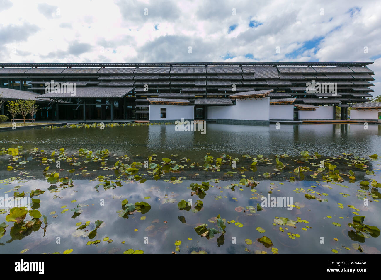 View of the Wuzhen Internet International Convention Center, the main ...