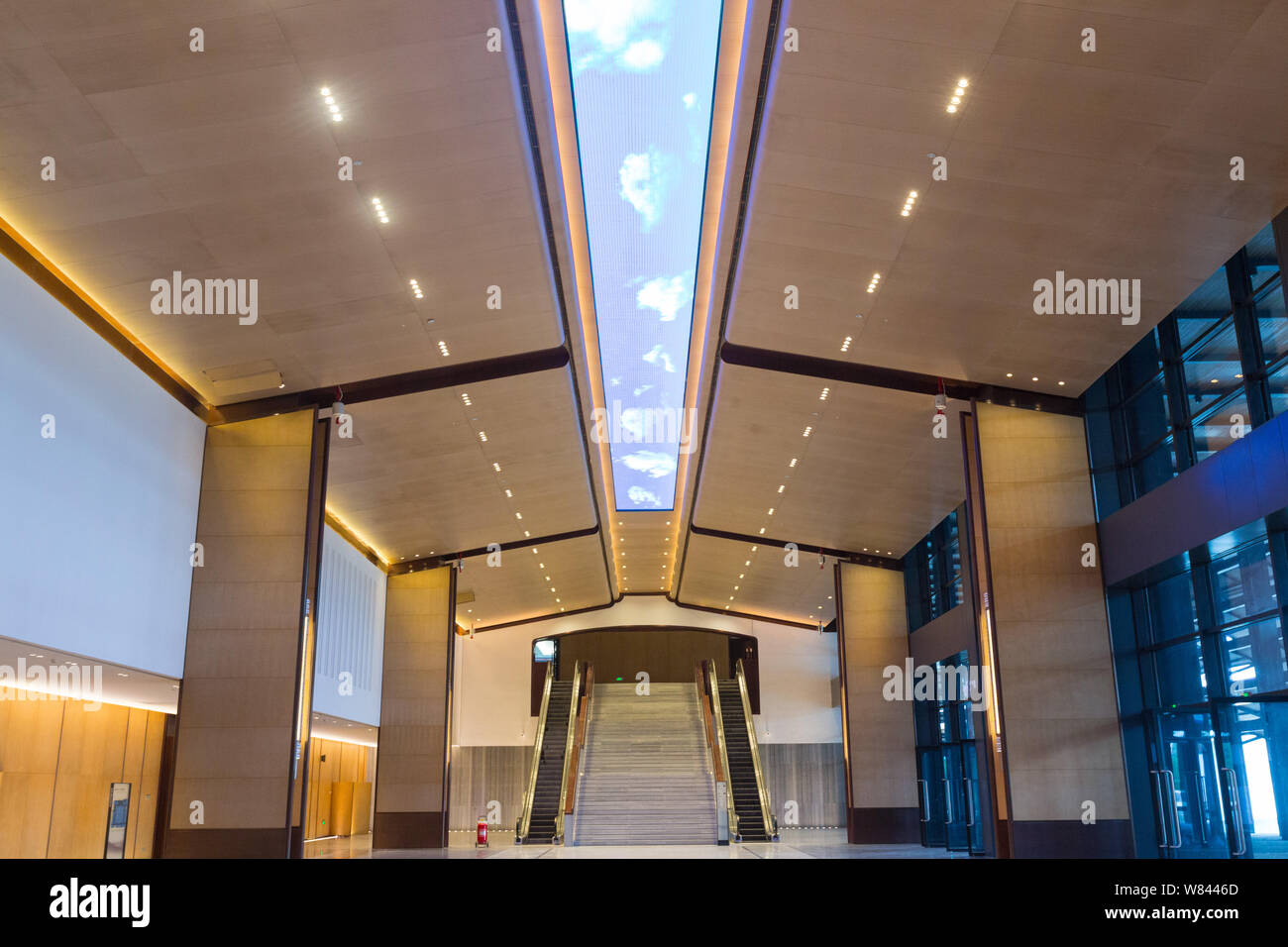 Interior view of the Wuzhen Internet International Convention Center ...