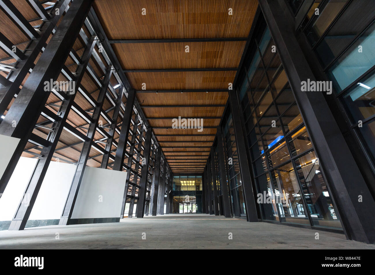 Interior view of the Wuzhen Internet International Convention Center ...