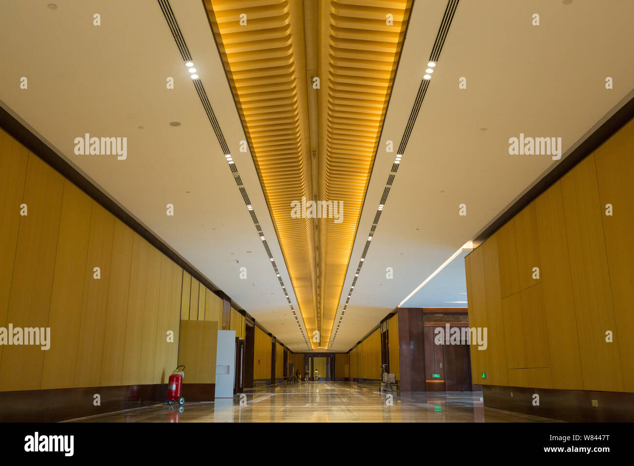 Interior view of the Wuzhen Internet International Convention Center ...