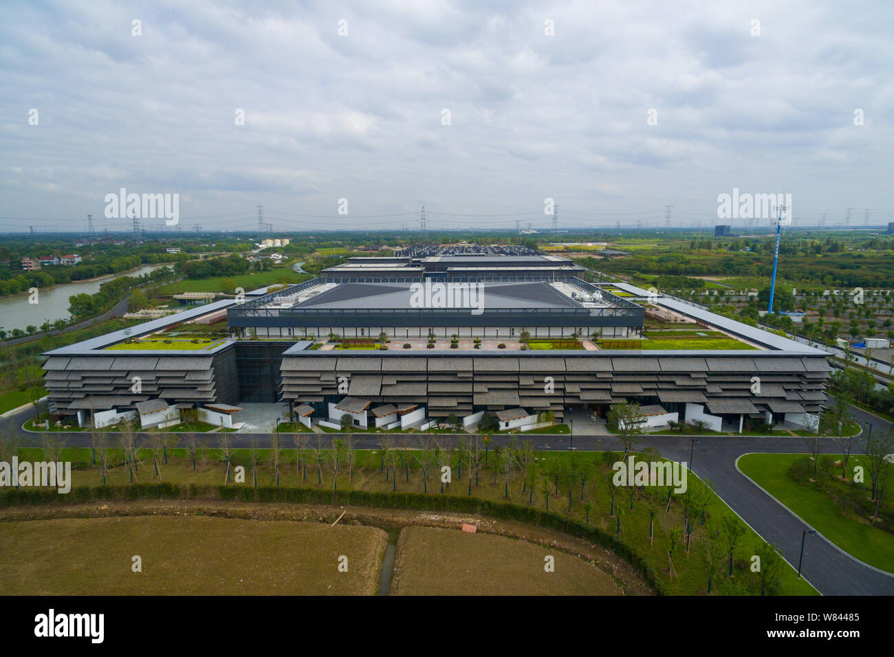 General view of the Wuzhen Internet International Convention Center ...