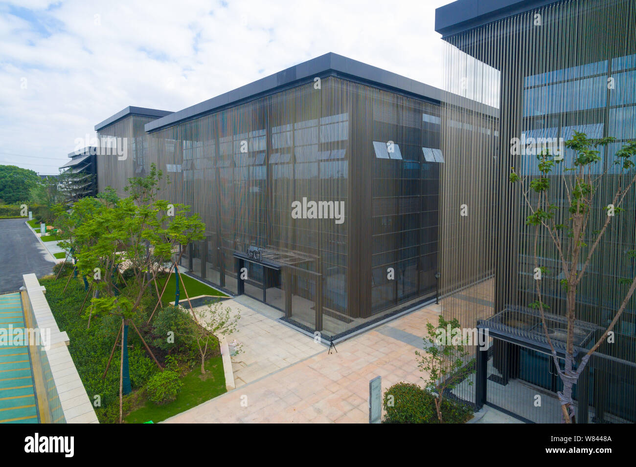 View of the Wuzhen Internet International Convention Center, the main ...