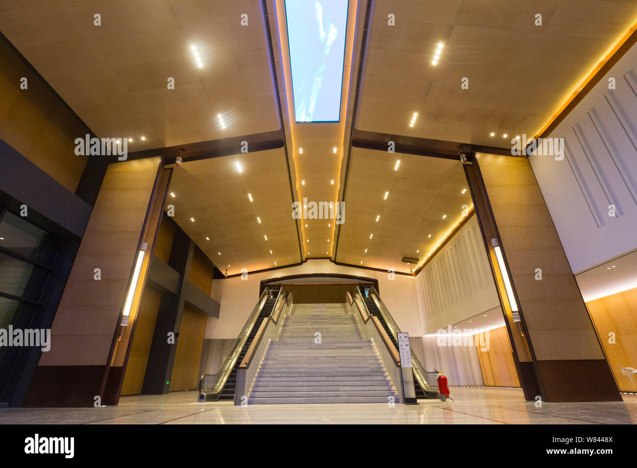 Interior view of the Wuzhen Internet International Convention Center ...