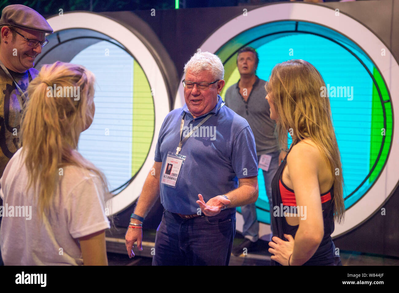 American stage musical composer David Shire, center, is pictured during ...