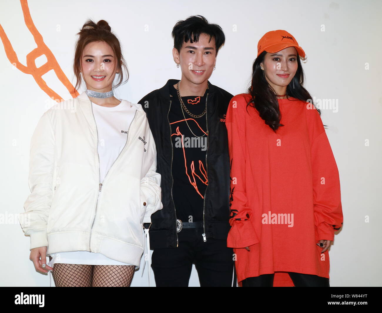 (From left) Singer and actress Charlene Choi of Hong Kong pop duo Twins ...