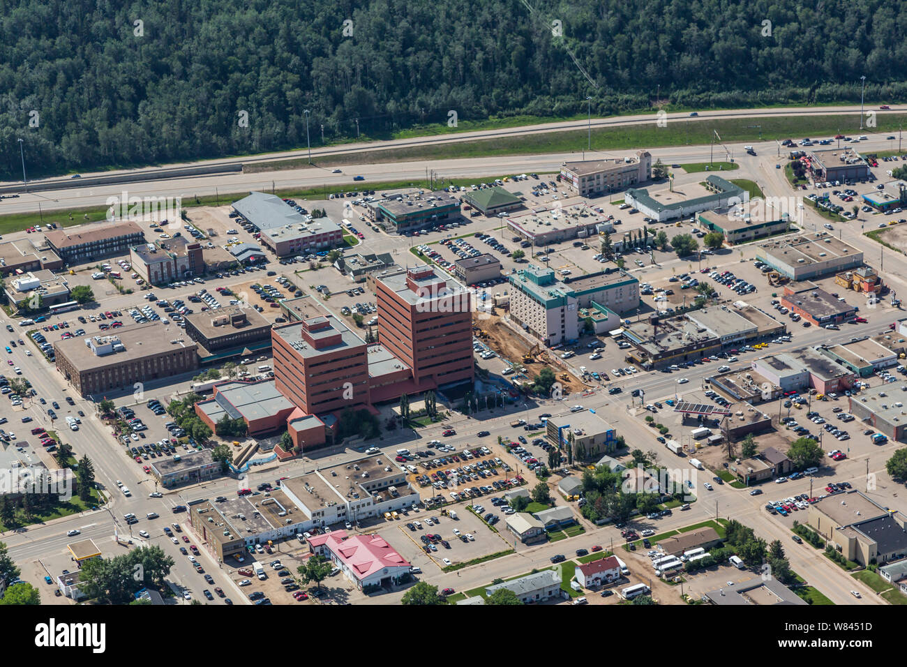 Aerial view of Fort McMurray, Alberta Canada Stock Photo - Alamy
