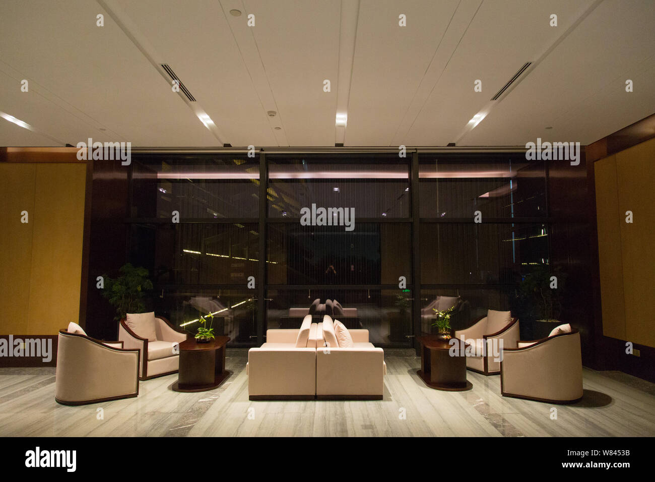 Interior view of the Wuzhen Internet International Convention Center ...