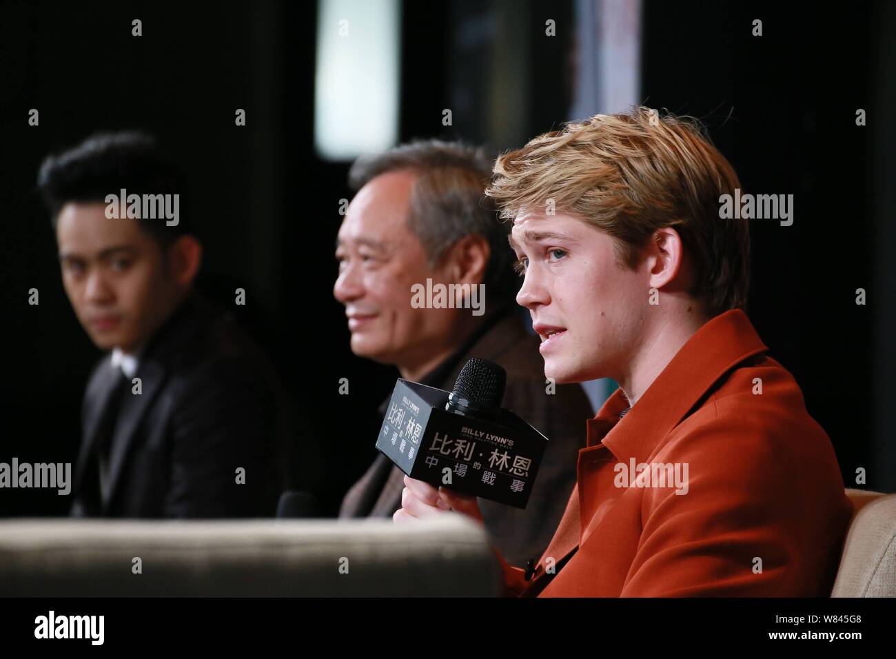 (From left) Taiwanese-American actor Mason Lee, Taiwanese director Ang ...