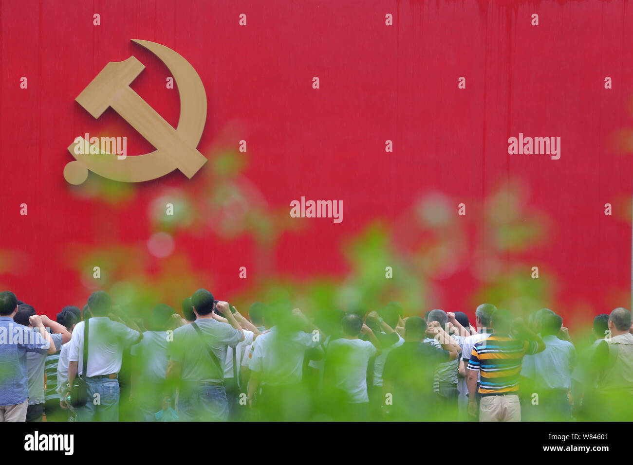 Chinese cpc members swear in hi-res stock photography and images - Alamy