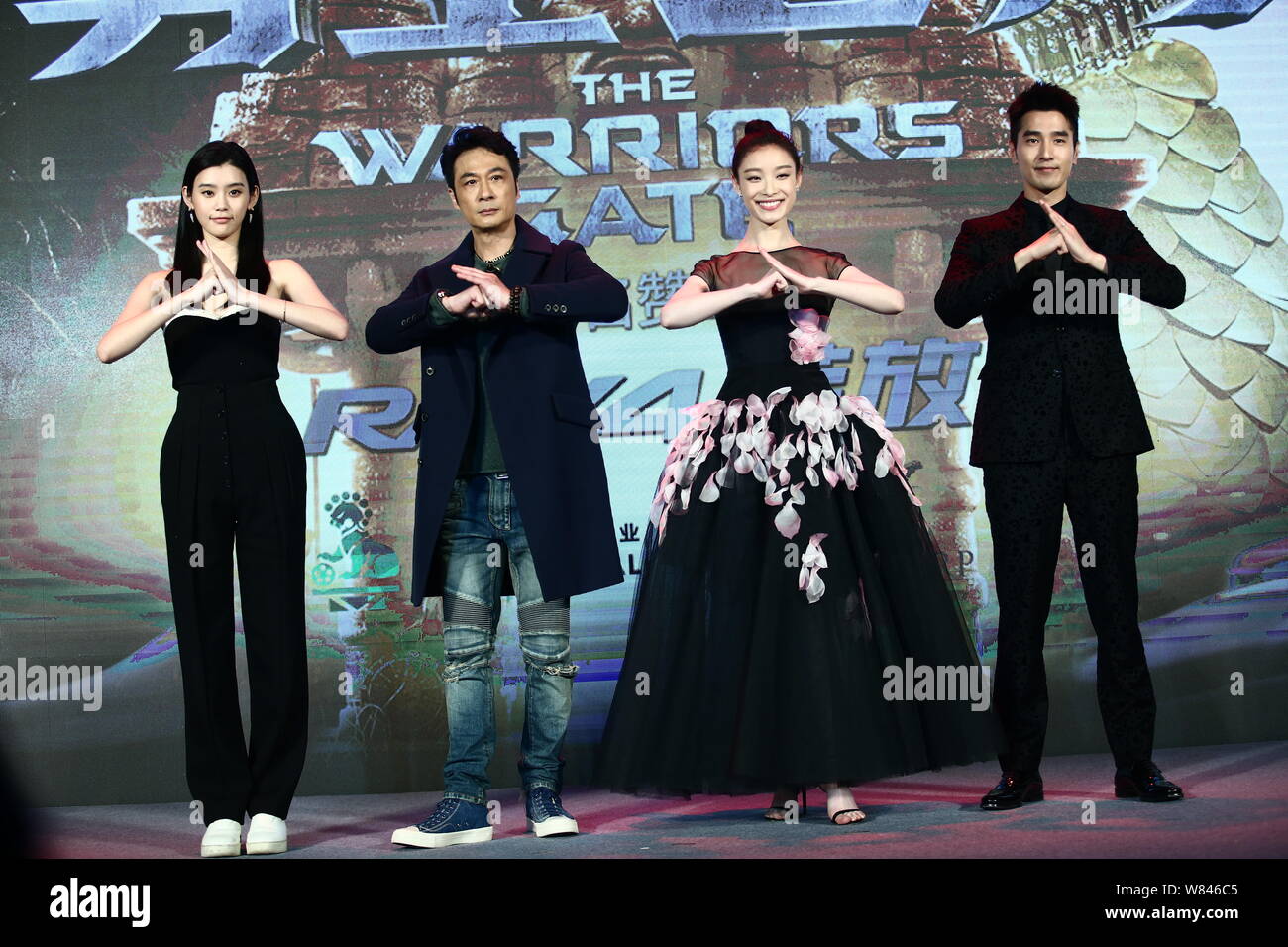 (From left) Chinese model Xi Mengyao, better known as Ming Xi, Hong ...