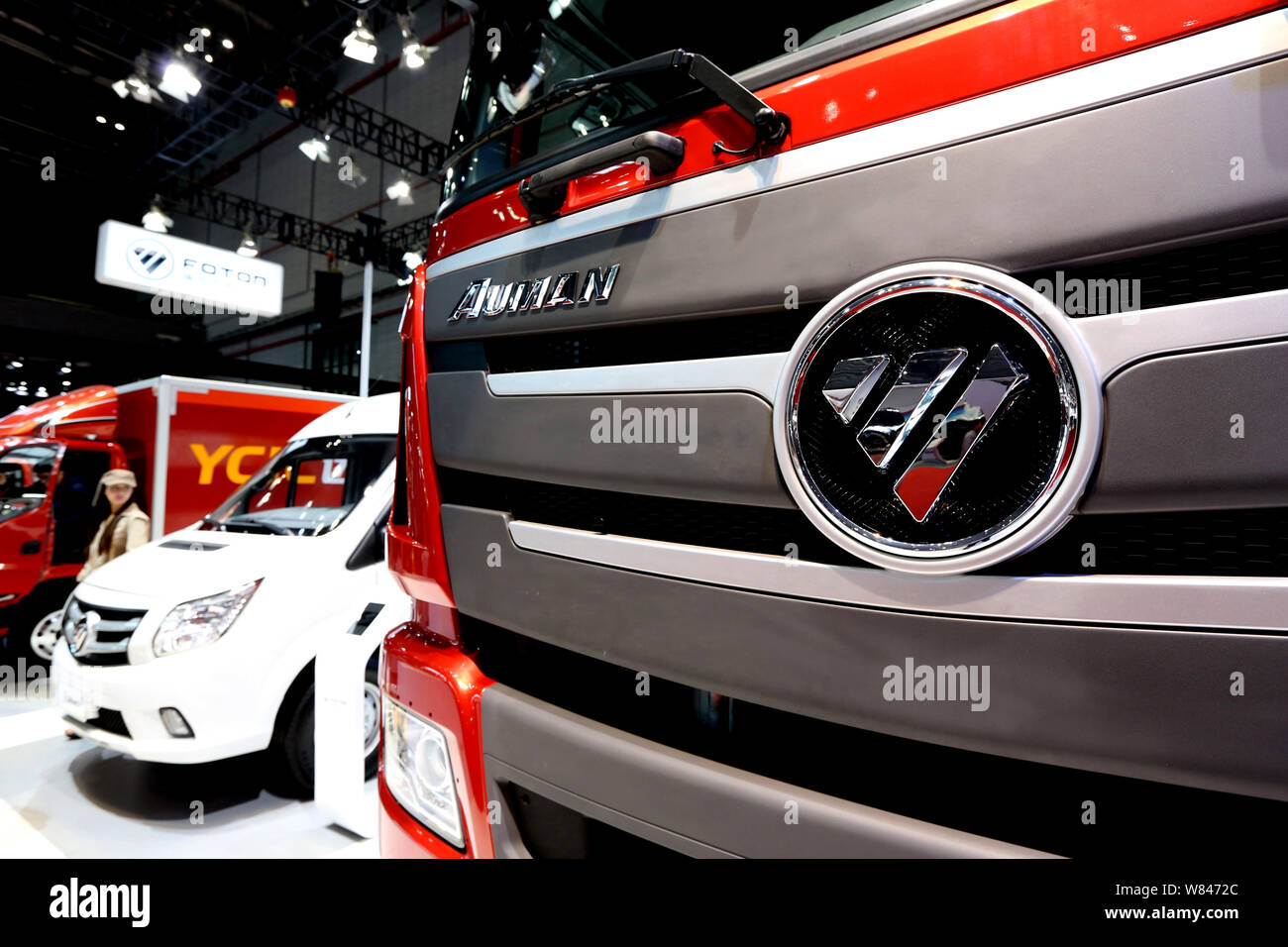 --FILE--Vehicles of Foton Daimler, a joint venture between Foton and ...