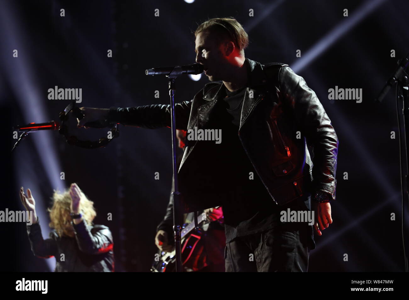 American pop rock band OneRepublic performs during a gala for the Tmall ...