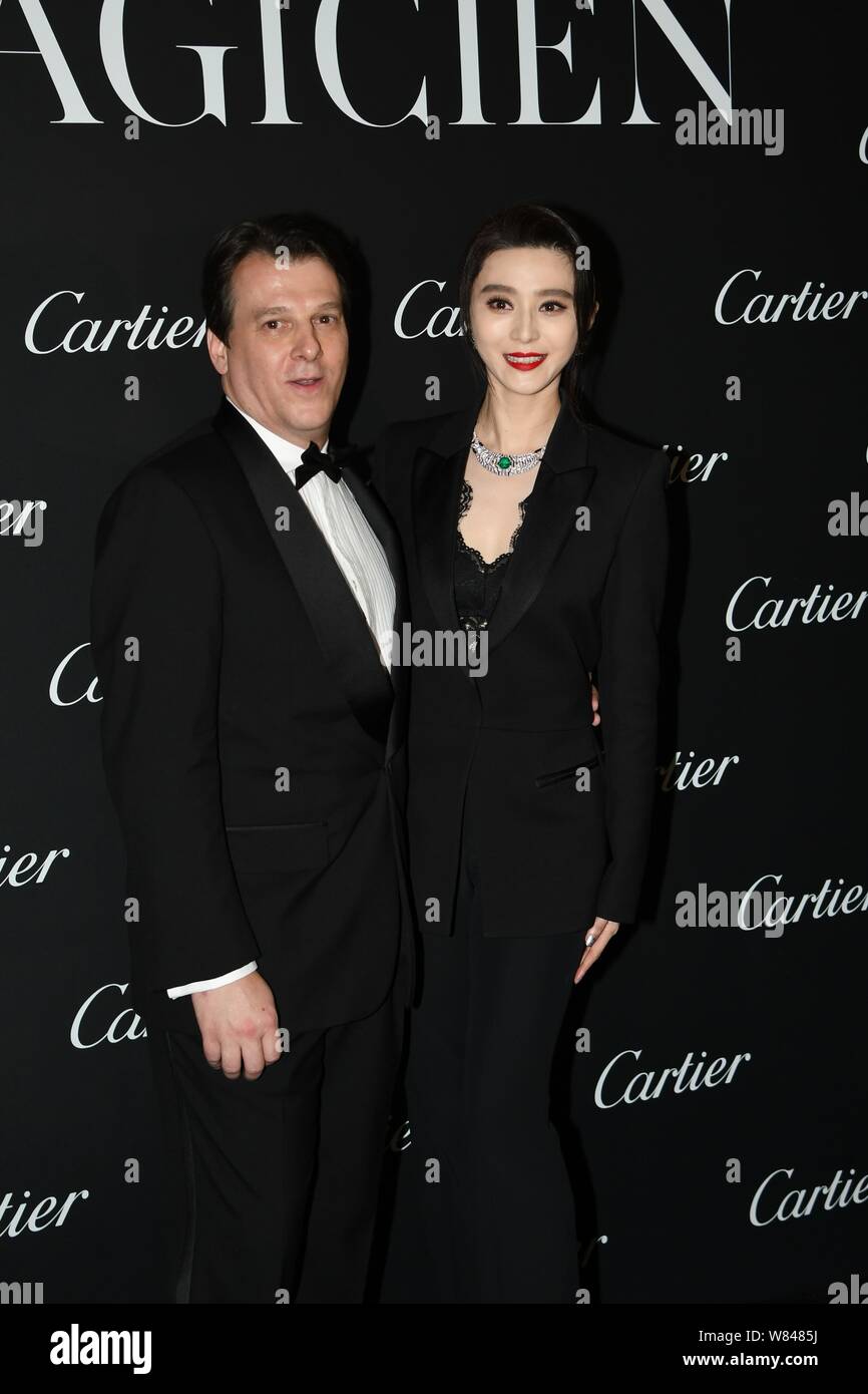 Chinese actress Fan Bingbing, right, attends the Cartier Magicien ...