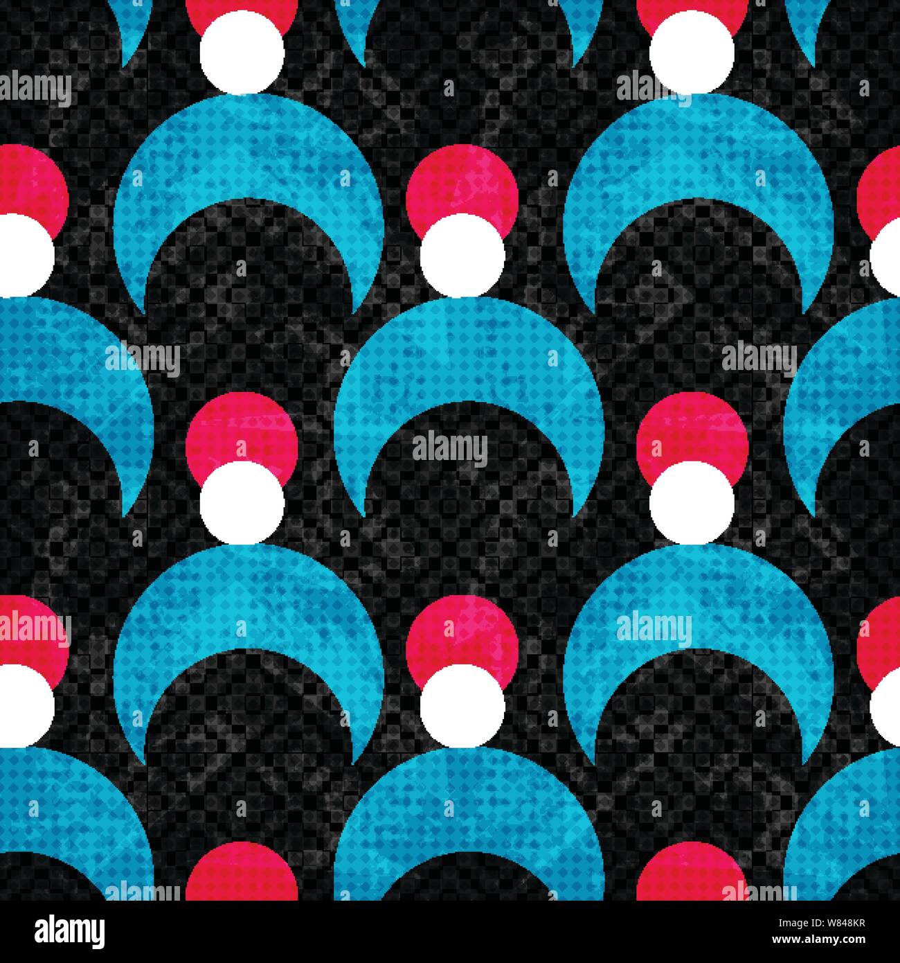 colored circles. Seamless geometric pattern. vector illustration Stock ...