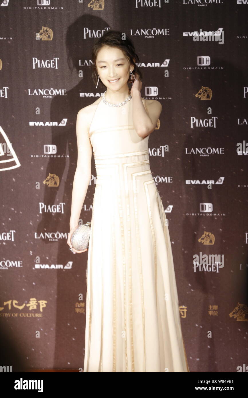 Chinese actress Zhou Dongyu arrives on the red carpet for the 53rd ...