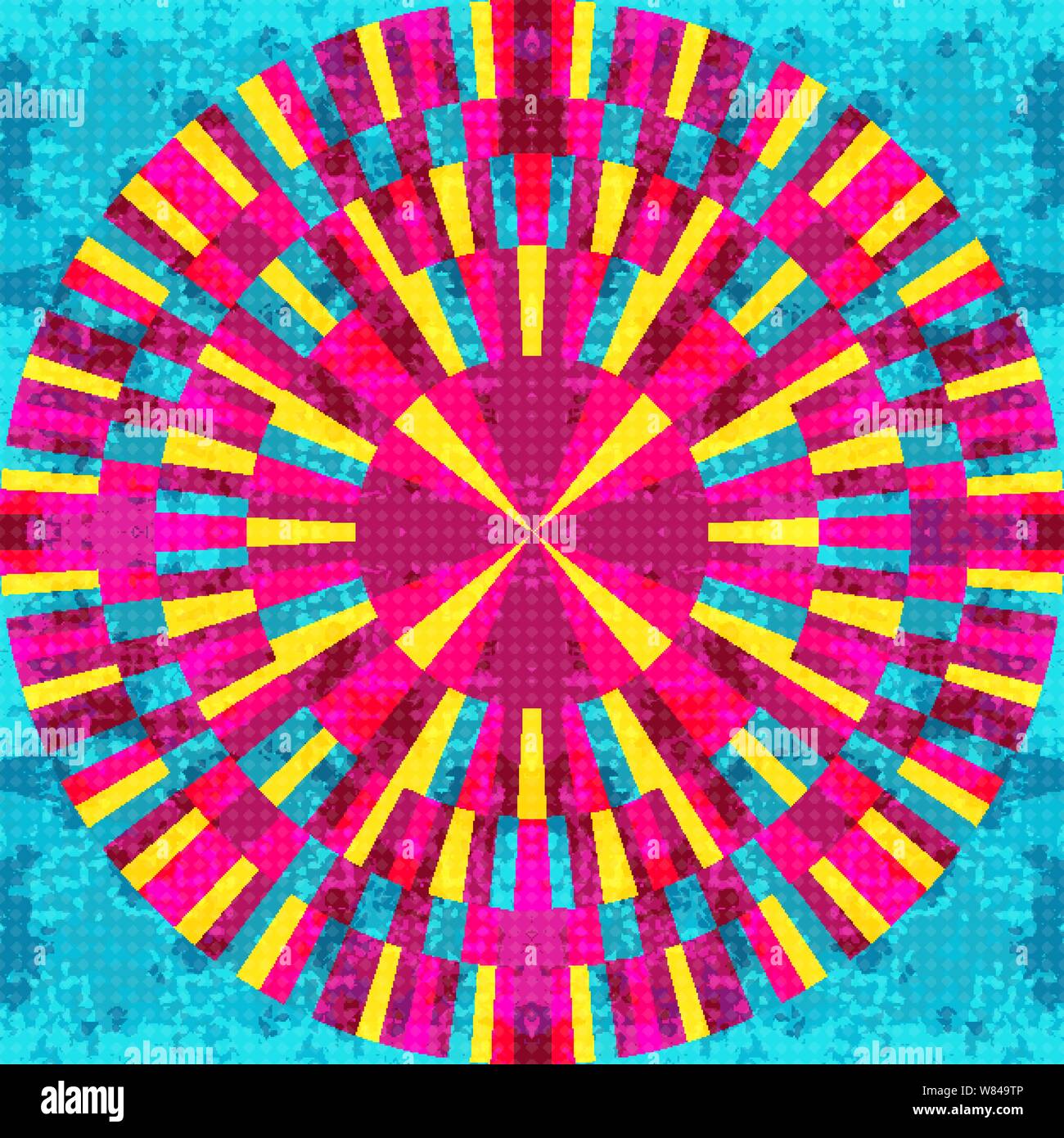 polygons and circles on a beautiful blue background. geometric abstract ...