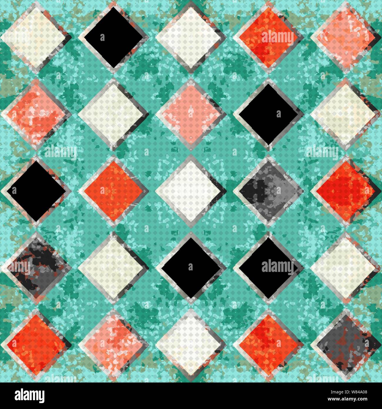 colored polygons in a retro style. abstract geometric background ...