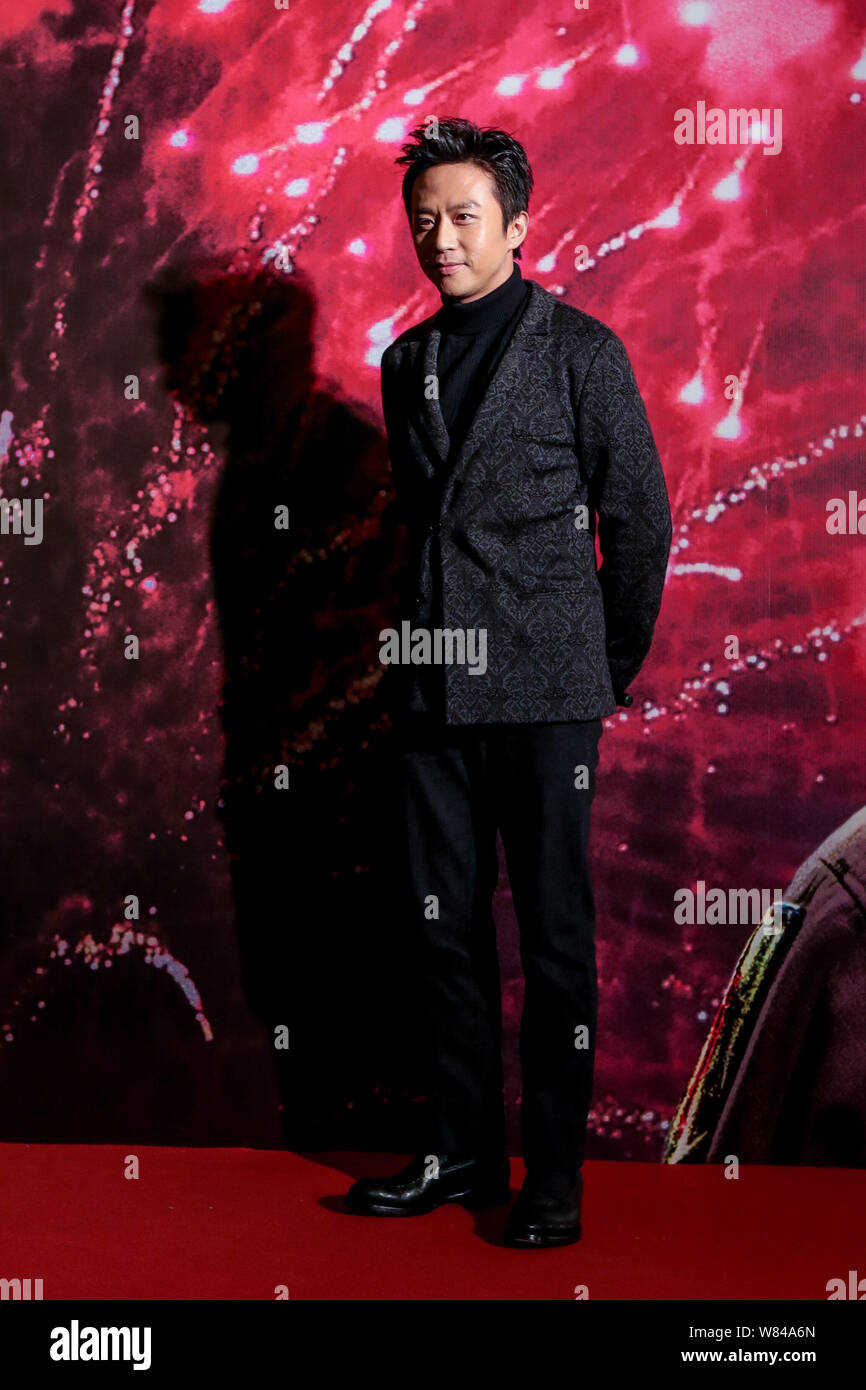 Chinese actor Deng Chao arrives at the red carpet for a premiere of the ...