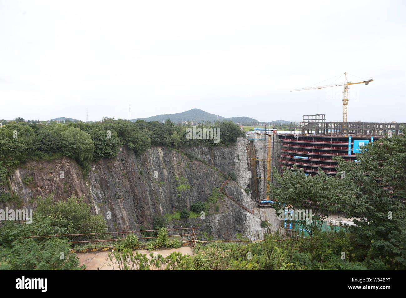 The five-star Shanghai Tianmashan Pit Hotel, also known as the Shimao ...