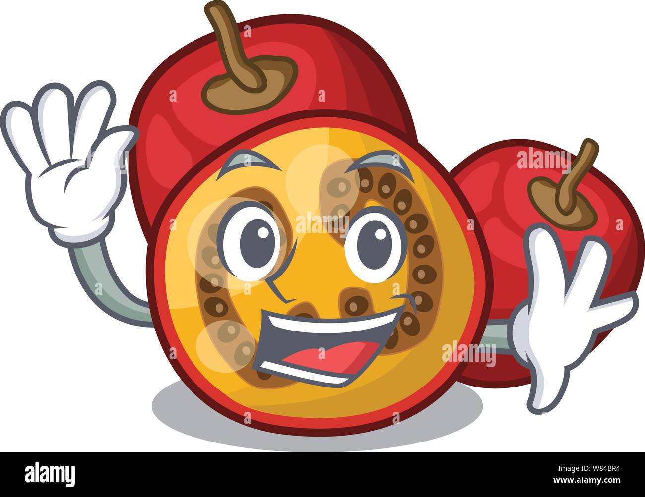 Waving tamarillo isolated with in the cartoon Stock Vector Image & Art ...