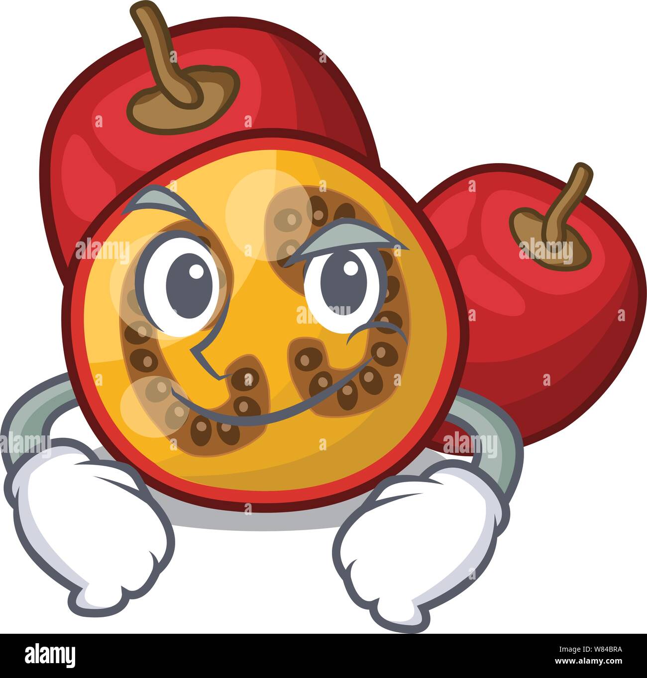 Smirking tamarillo isolated with in the cartoon Stock Vector Image ...