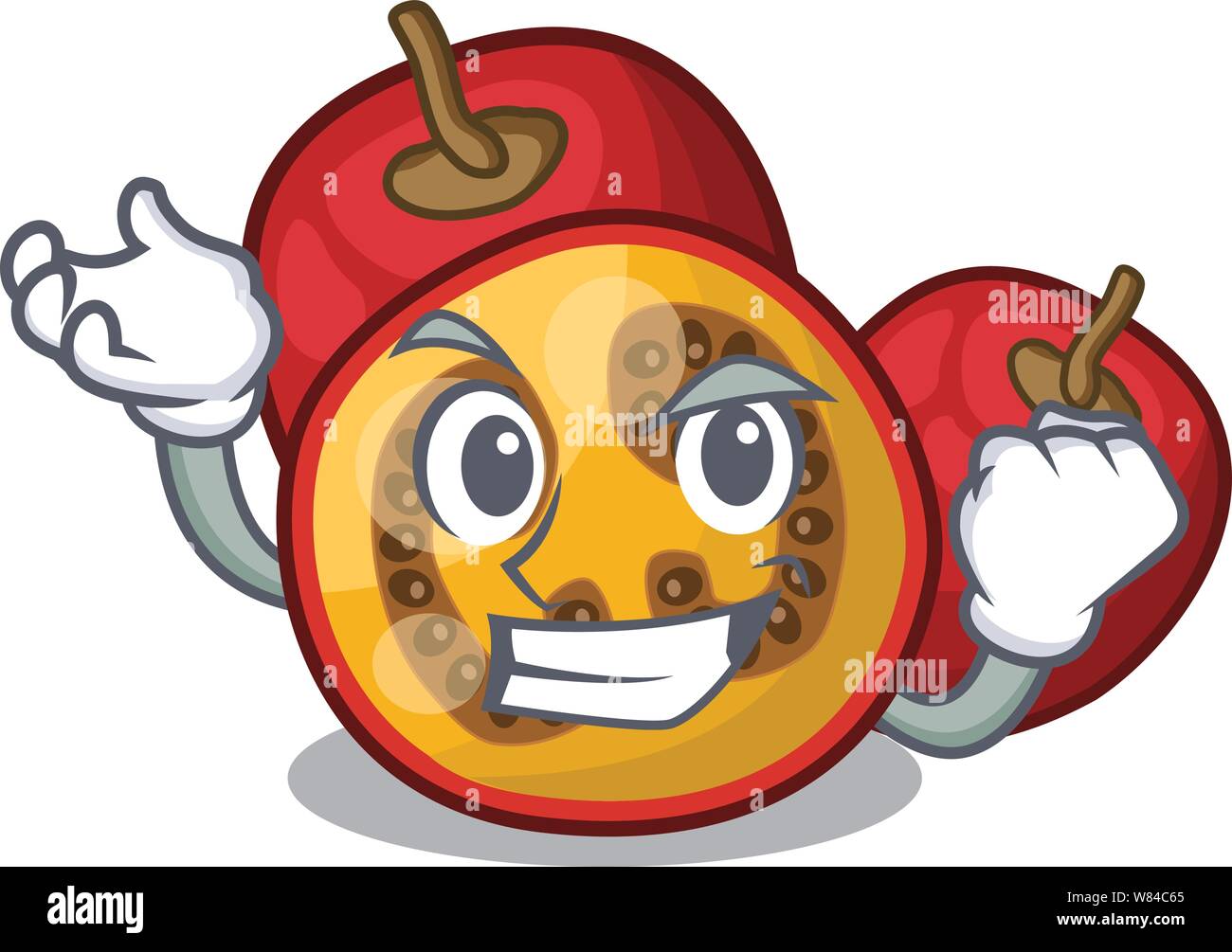 Successful tamarillo isolated with in the cartoon Stock Vector Image ...