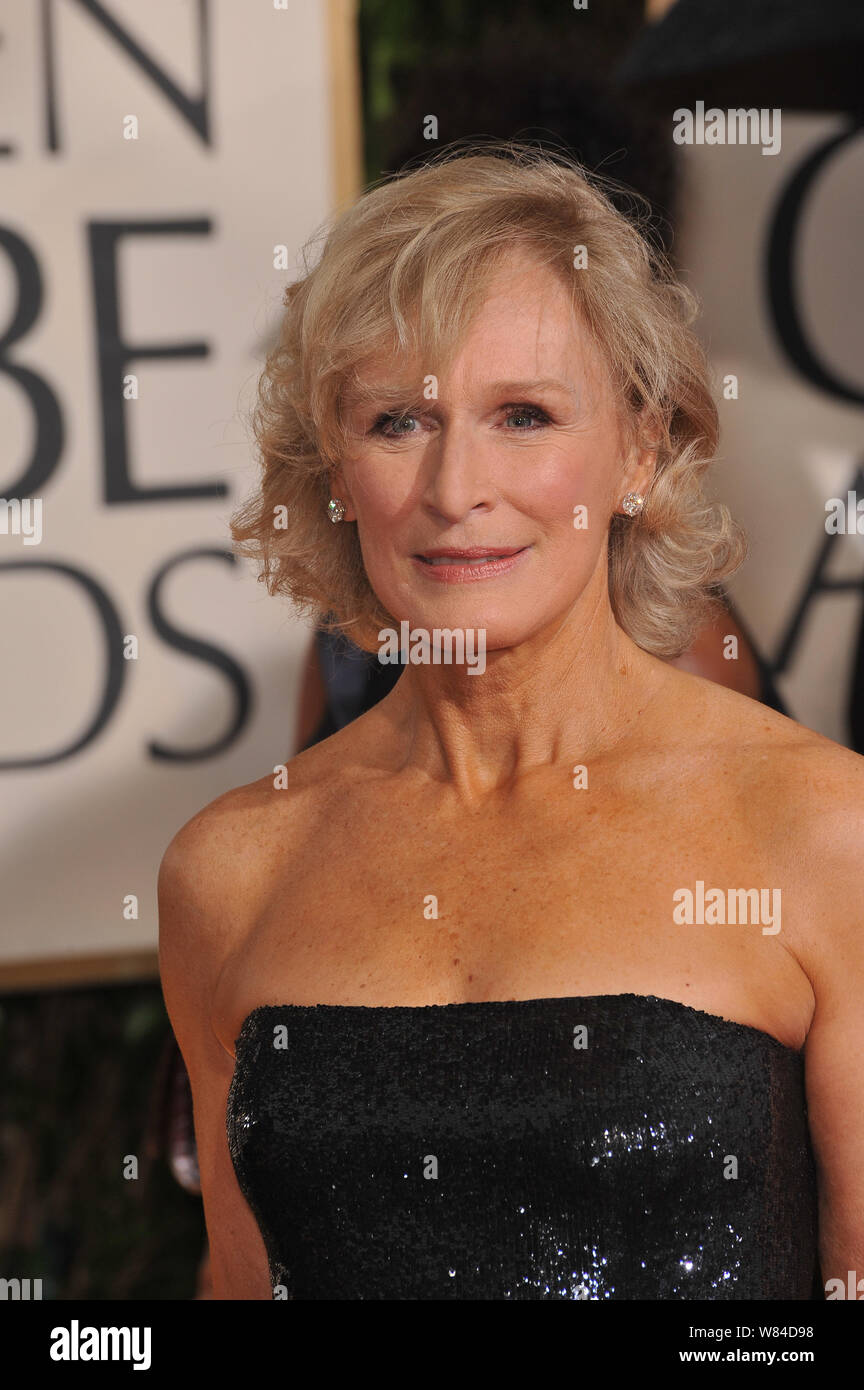 LOS ANGELES, CA. January 17, 2010: Glenn Close at the 67th Golden Globe Awards at the Beverly ...