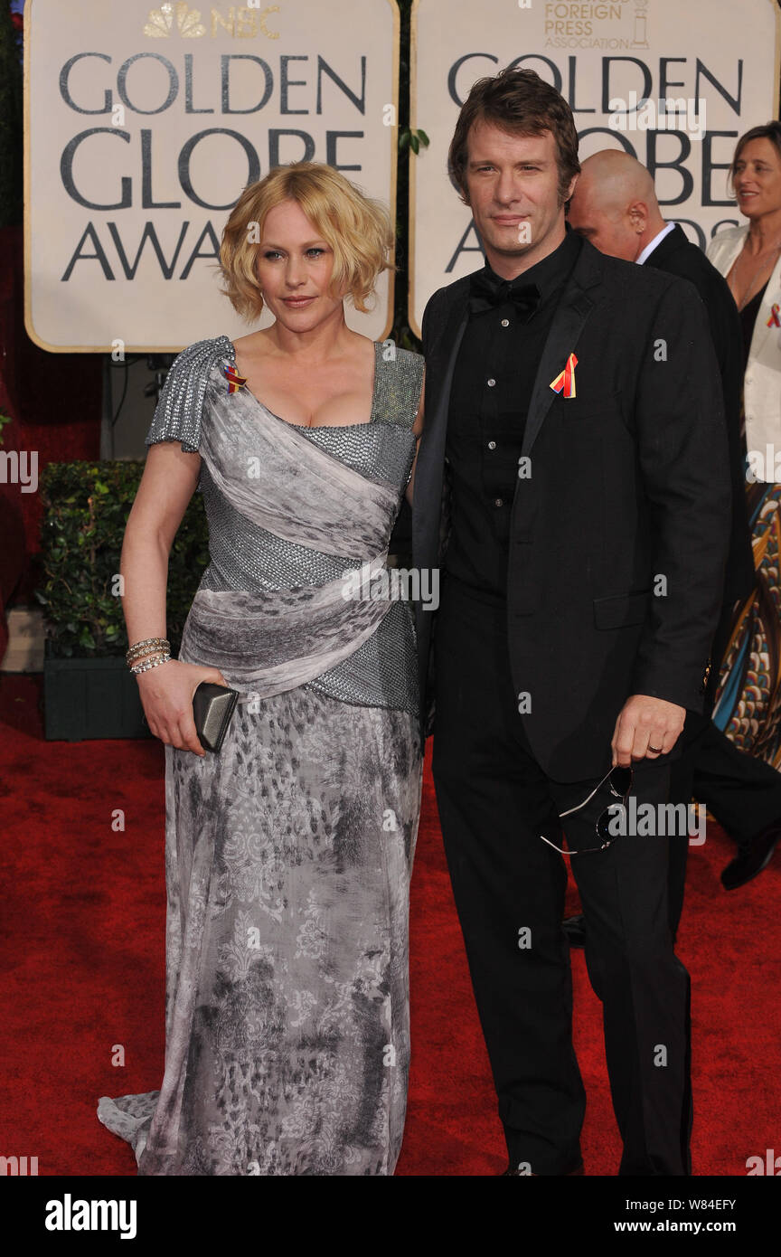 LOS ANGELES, CA. January 17, 2010: Patricia Arquette & Thomas Jane at ...