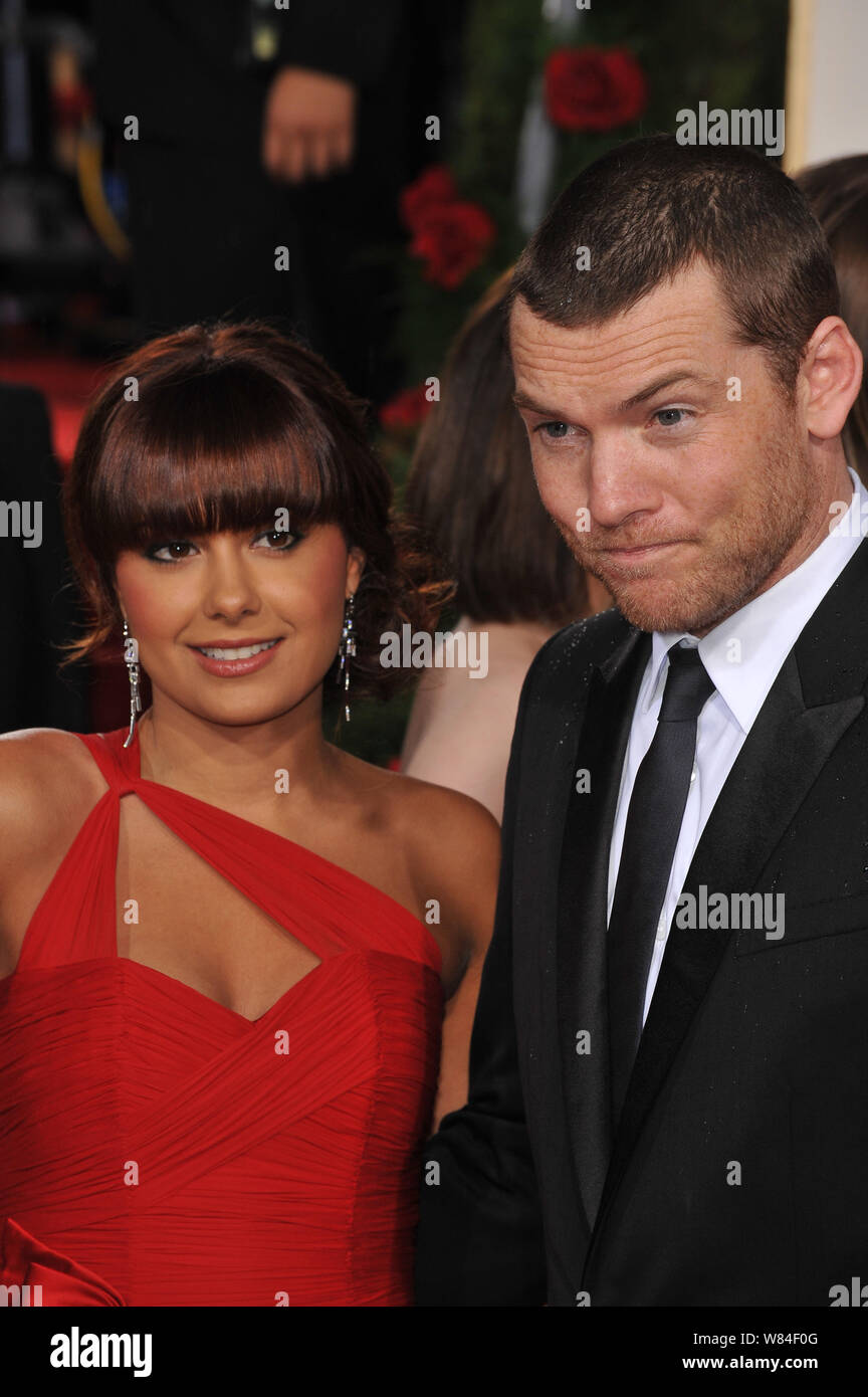 LOS ANGELES, CA. January 17, 2010: Sam Worthington & Natalie Mark at ...