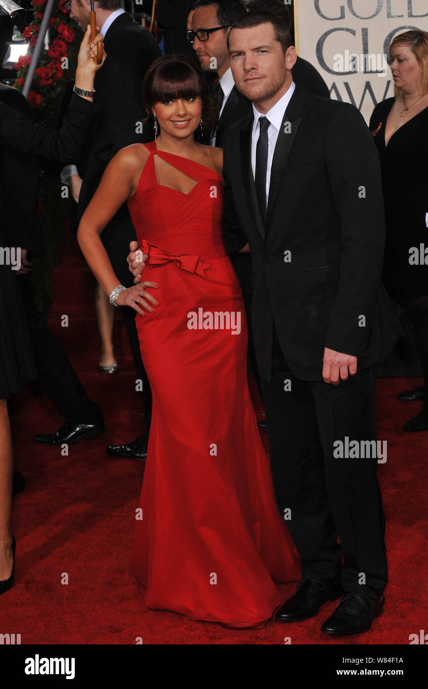 LOS ANGELES, CA. January 17, 2010: Sam Worthington & Natalie Mark at ...