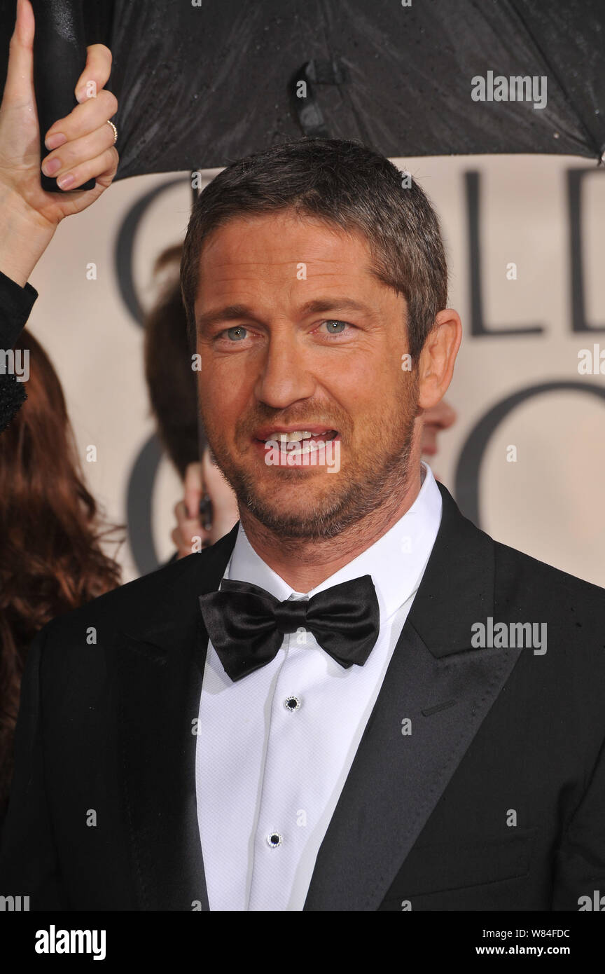 LOS ANGELES, CA. January 17, 2010: Gerard Butler at the 67th Golden ...