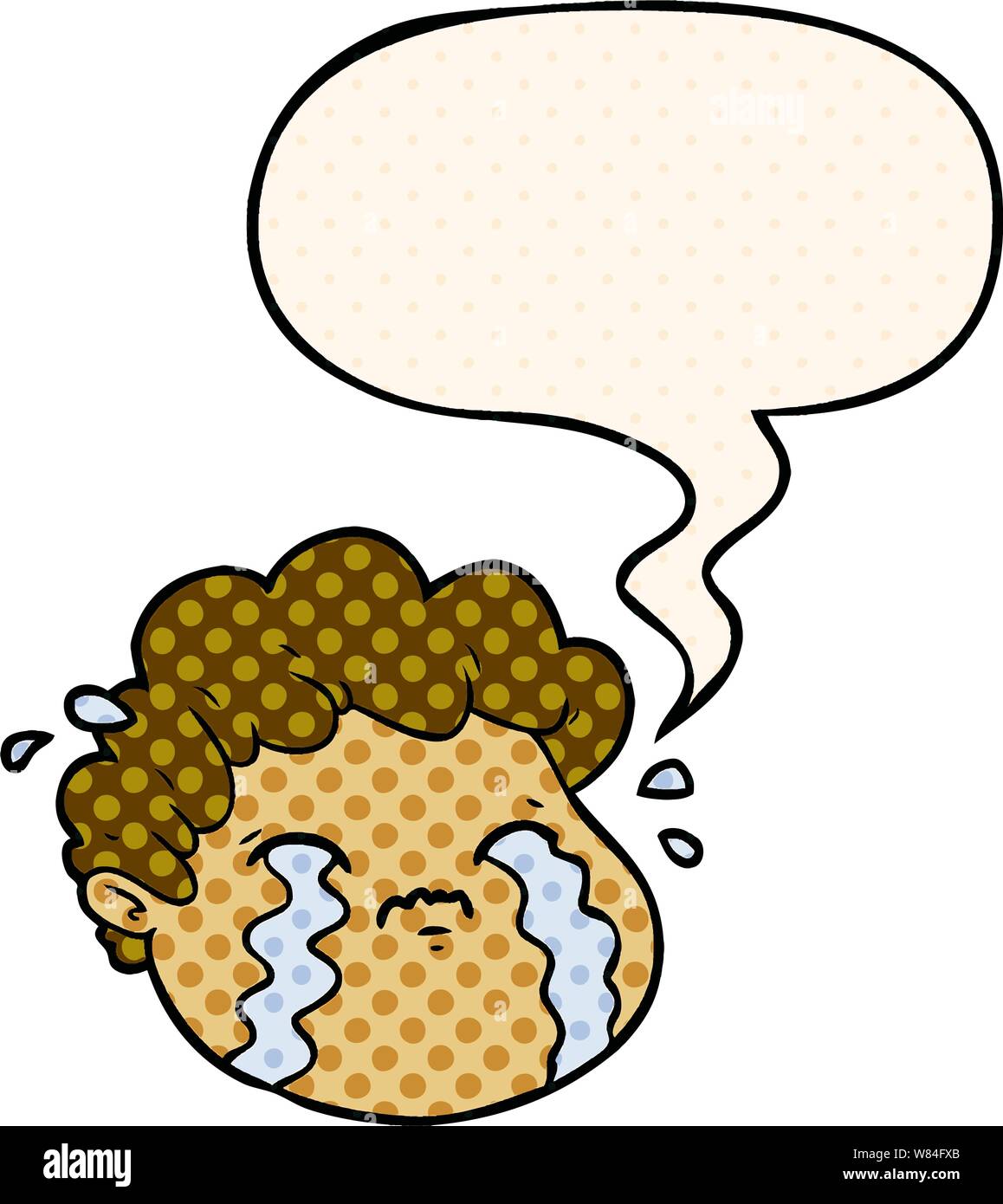 Bubble crying comic character hi-res stock photography and images - Alamy