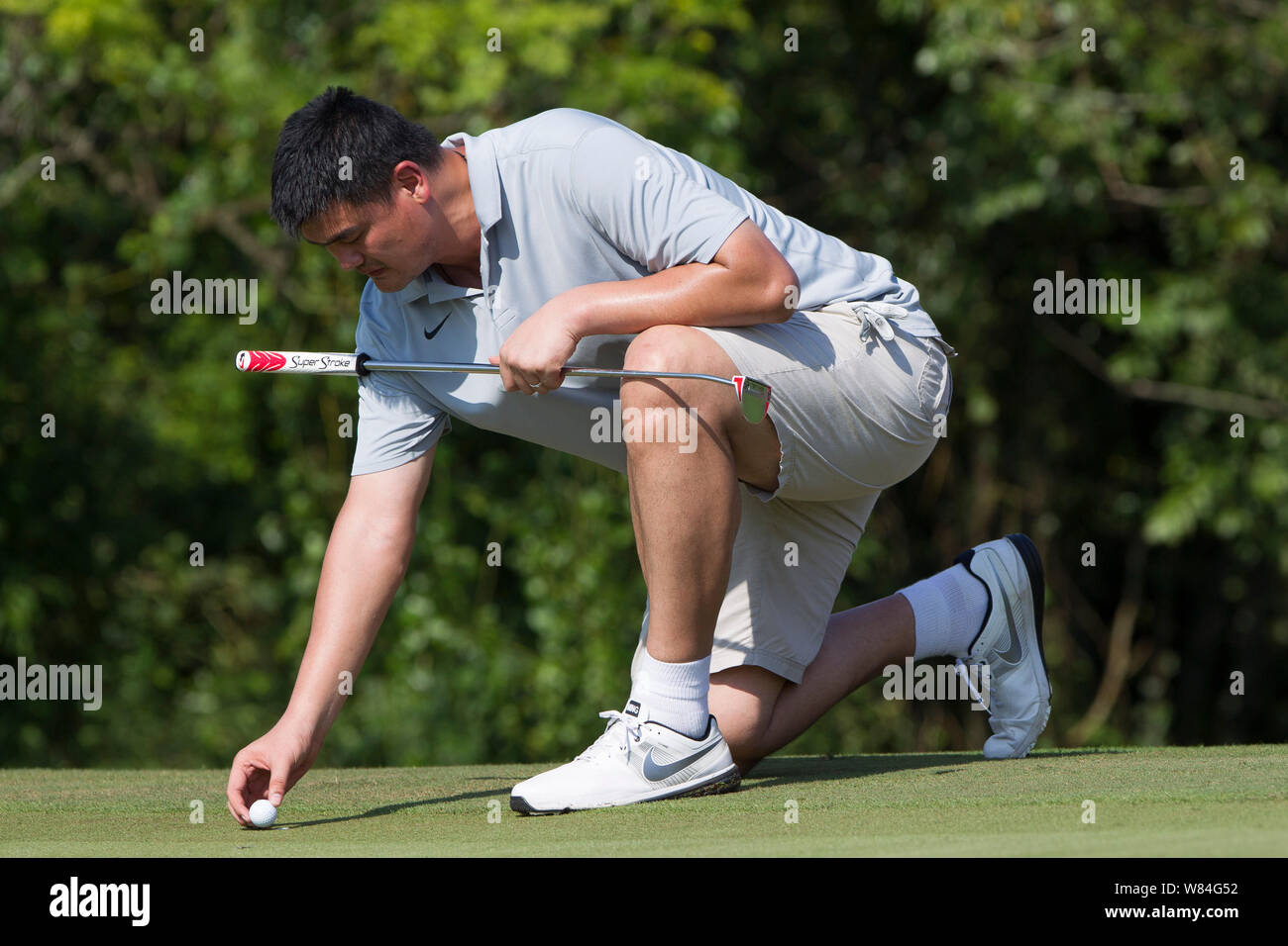 Retired Chinese basketball star Yao Ming takes part in the 2016 Mission ...