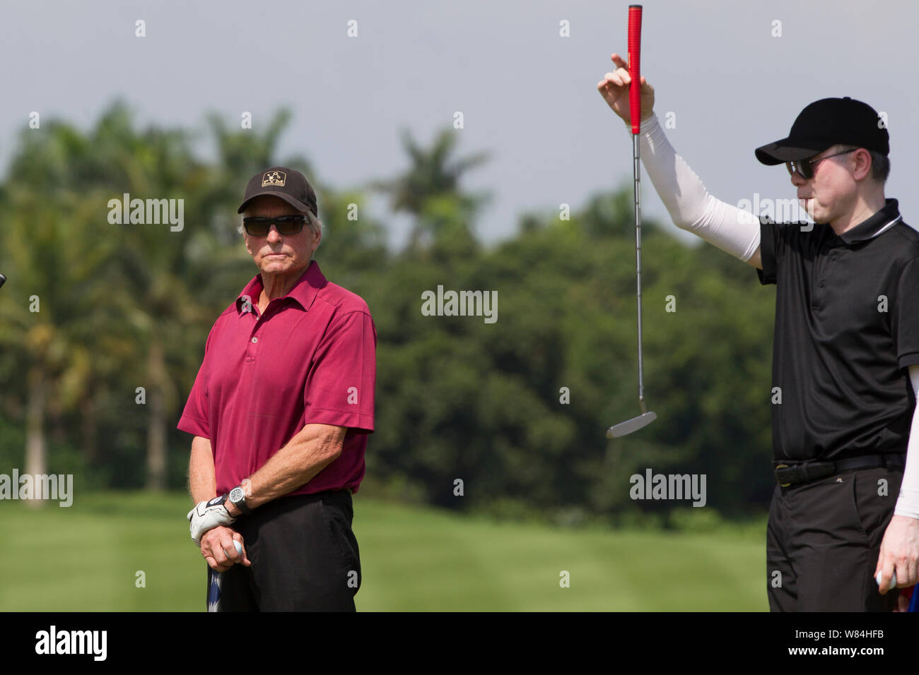 American actor Michael Douglas takes part in the 2016 Mission Hills ...