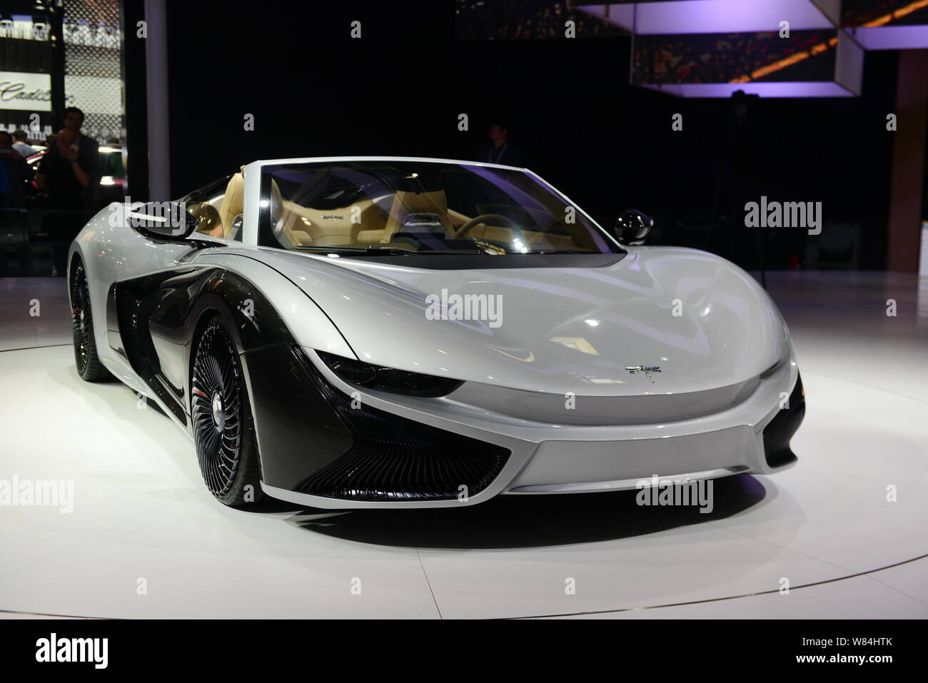 --FILE--A Qiantu electric concept sports car of CH-Auto is on display ...