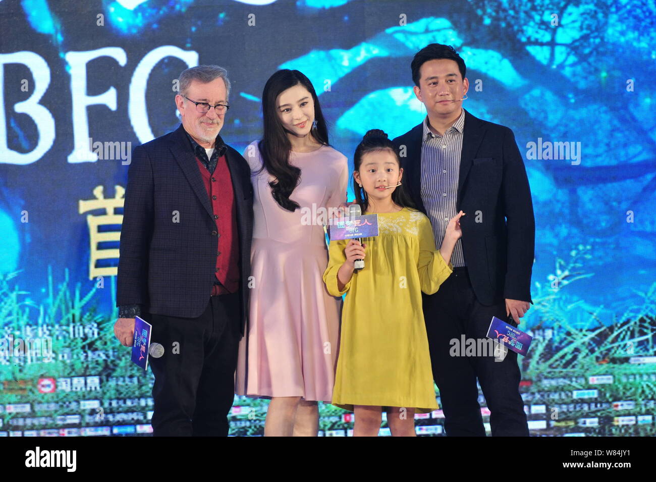 (From right) Chinese actor Huang Lei, his daughter Huang Yici, actress ...
