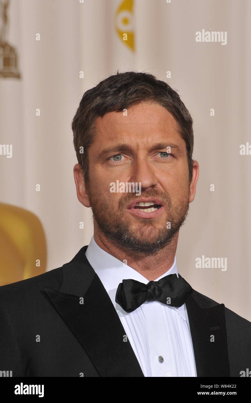 LOS ANGELES, CA. March 07, 2010: Gerard Butler at the 82nd Academy ...